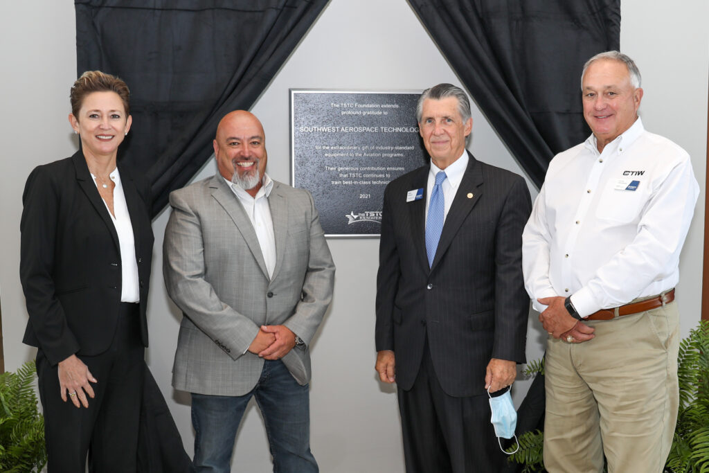 TSTC recognizes Southwest Aerospace Technologies with plaque unveiling ...