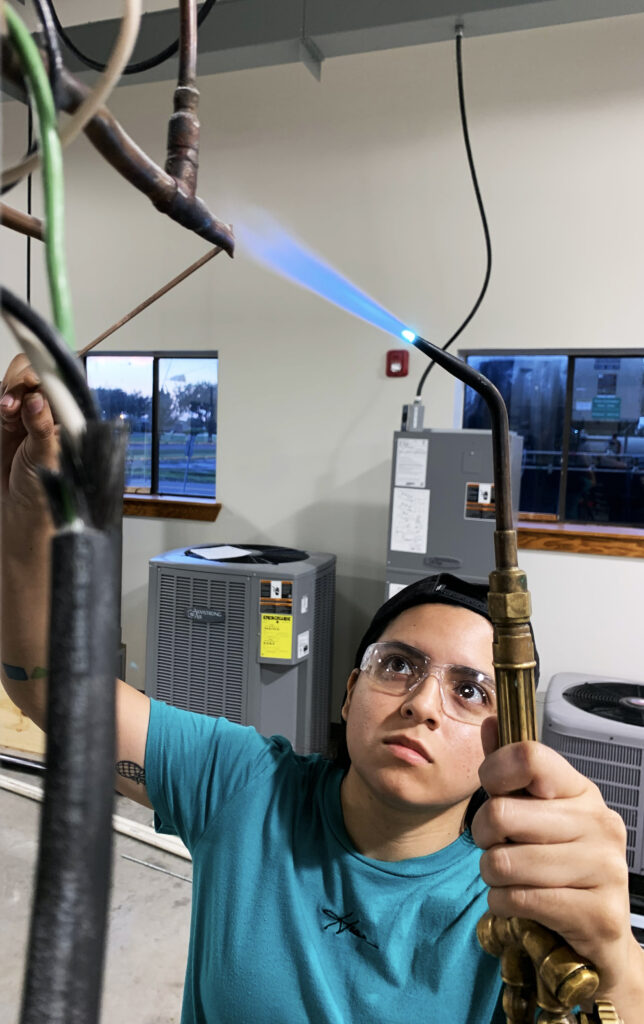 HVAC career outlook entices TSTC student - TSTC HVAC career outlook entices TSTC student - TSTC