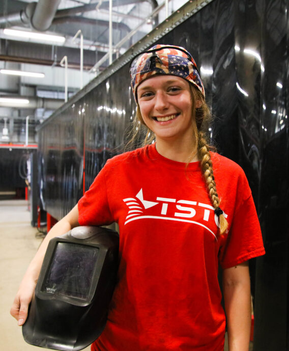 Welding hobby becomes training pathway for female TSTC student - TSTC