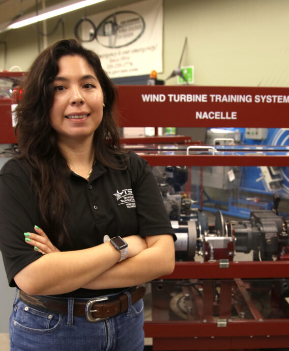 Functionality of wind turbines motivates TSTC student to study Wind ...