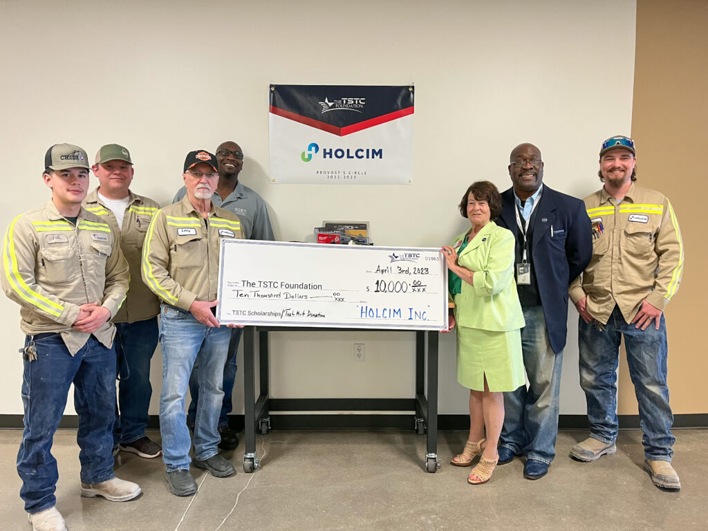 TSTC’s North Texas campus receives donation from Holcim Inc. - TSTC
