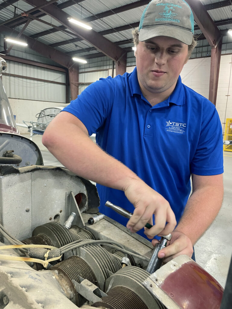 Love for aviation enhances student’s skills at area aircraft company - TSTC