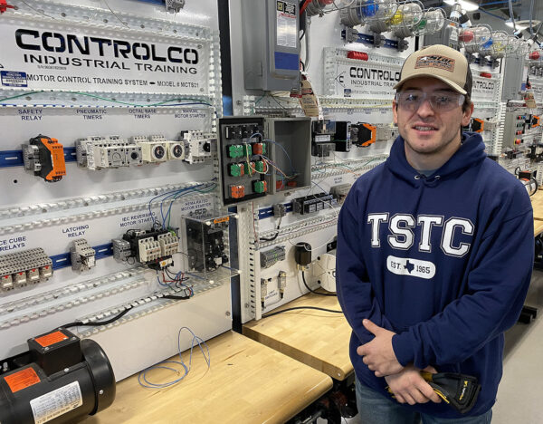 TSTC student expanding his knowledge of how things operate - TSTC
