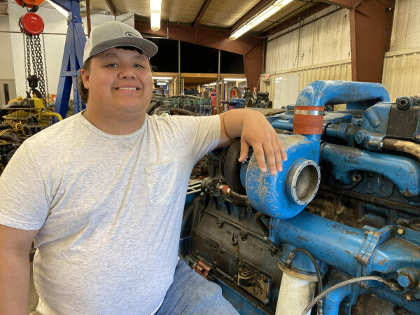 Diesel Equipment Technology student enjoys training for career at TSTC ...