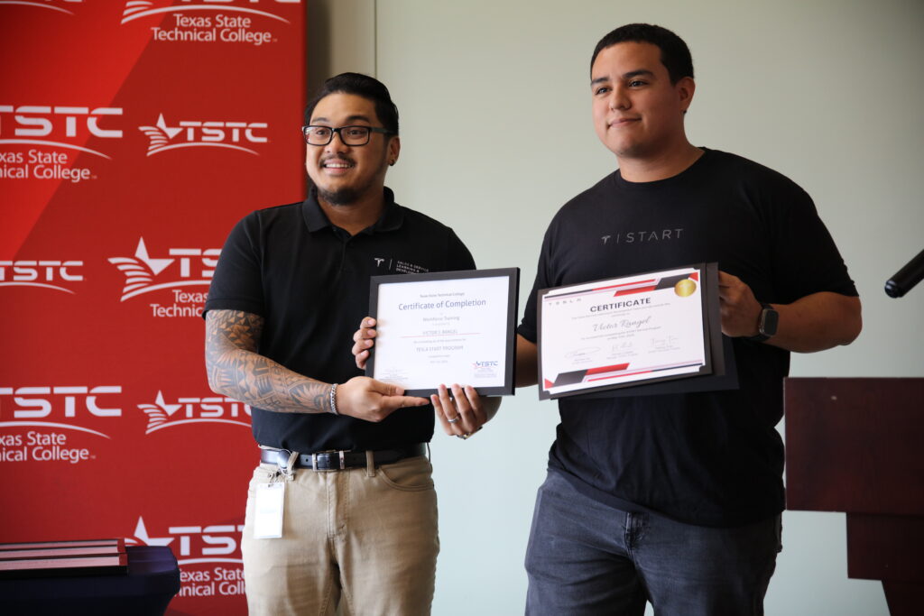 TSTC holds ceremony for Tesla START program graduates - TSTC