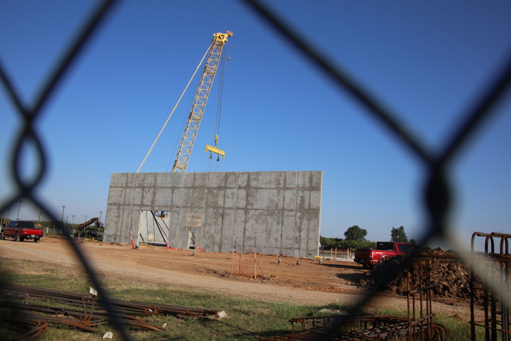 Foundation laid and tilt walls being raised for TSTC’s new Transportation Center of Excellence ...