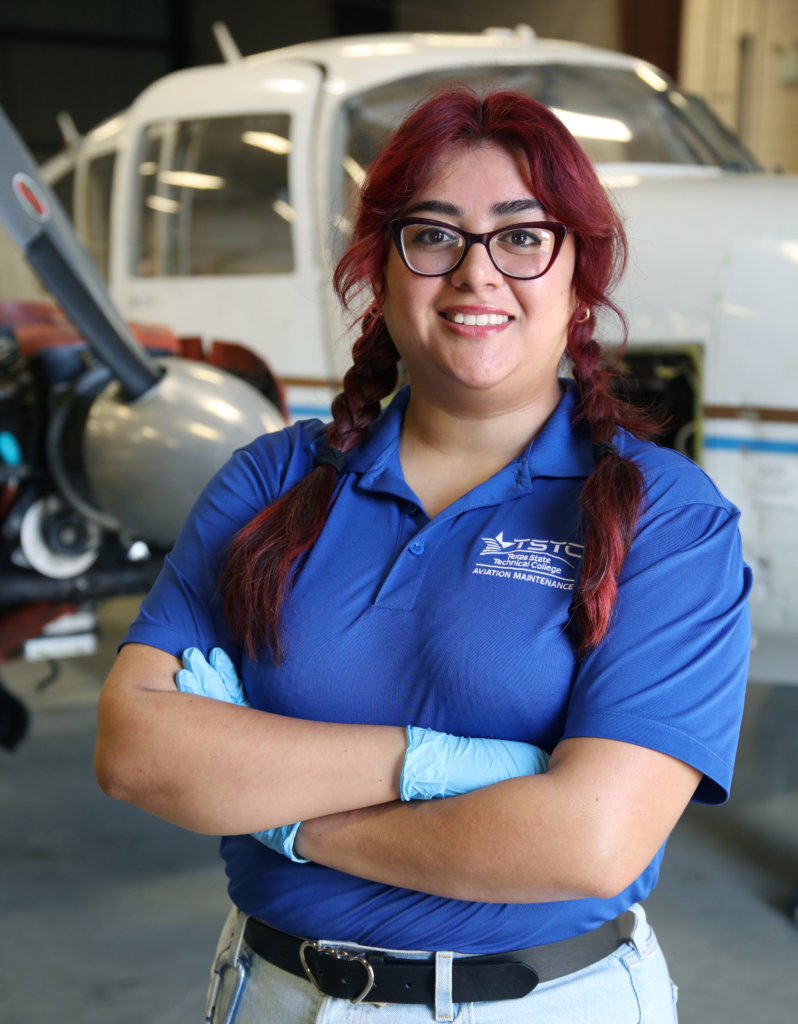 Former mortuary science student soars in aviation maintenance program ...