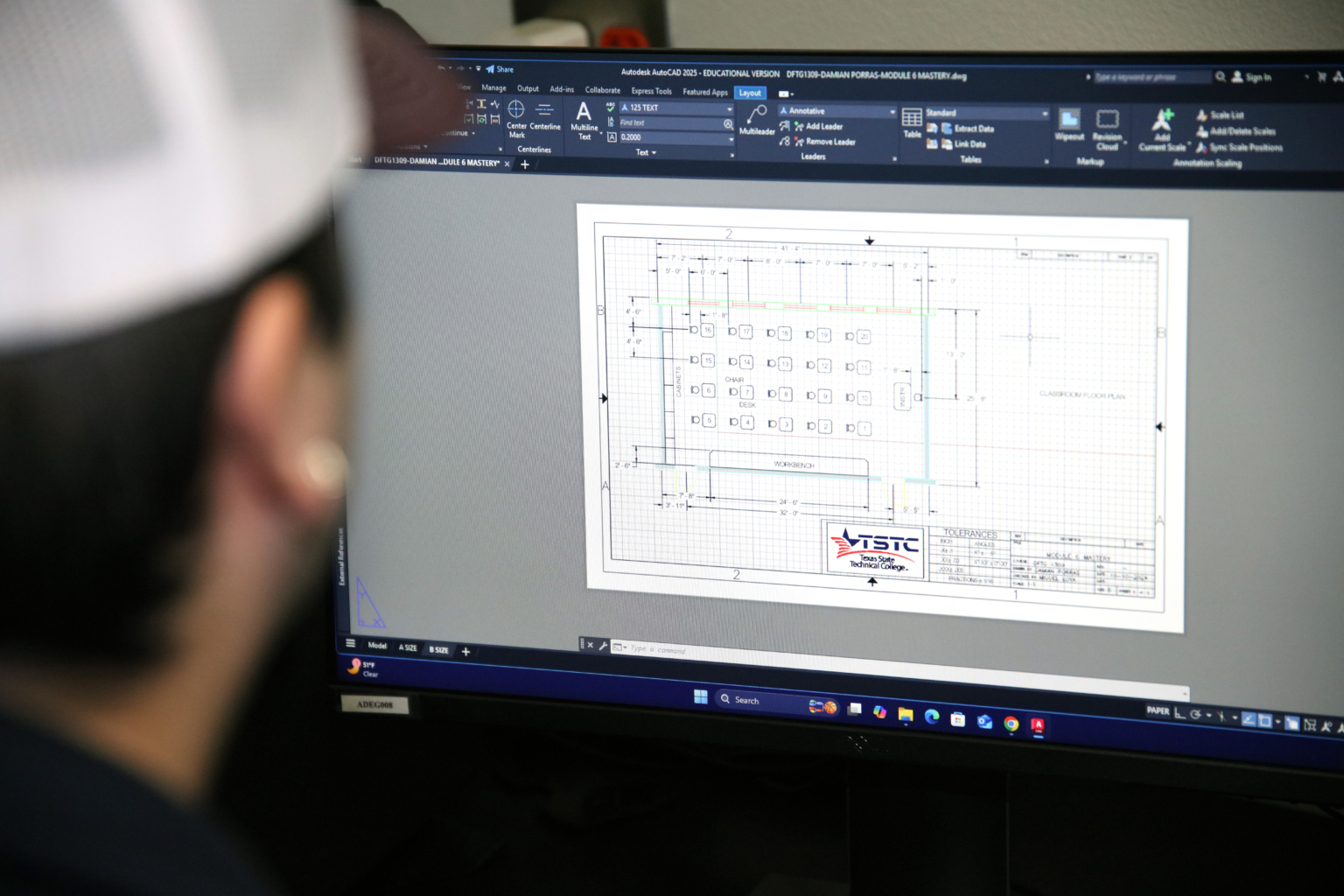 TSTC Drafting and Design student’s coursework benefits internship, and vice versa - TSTC